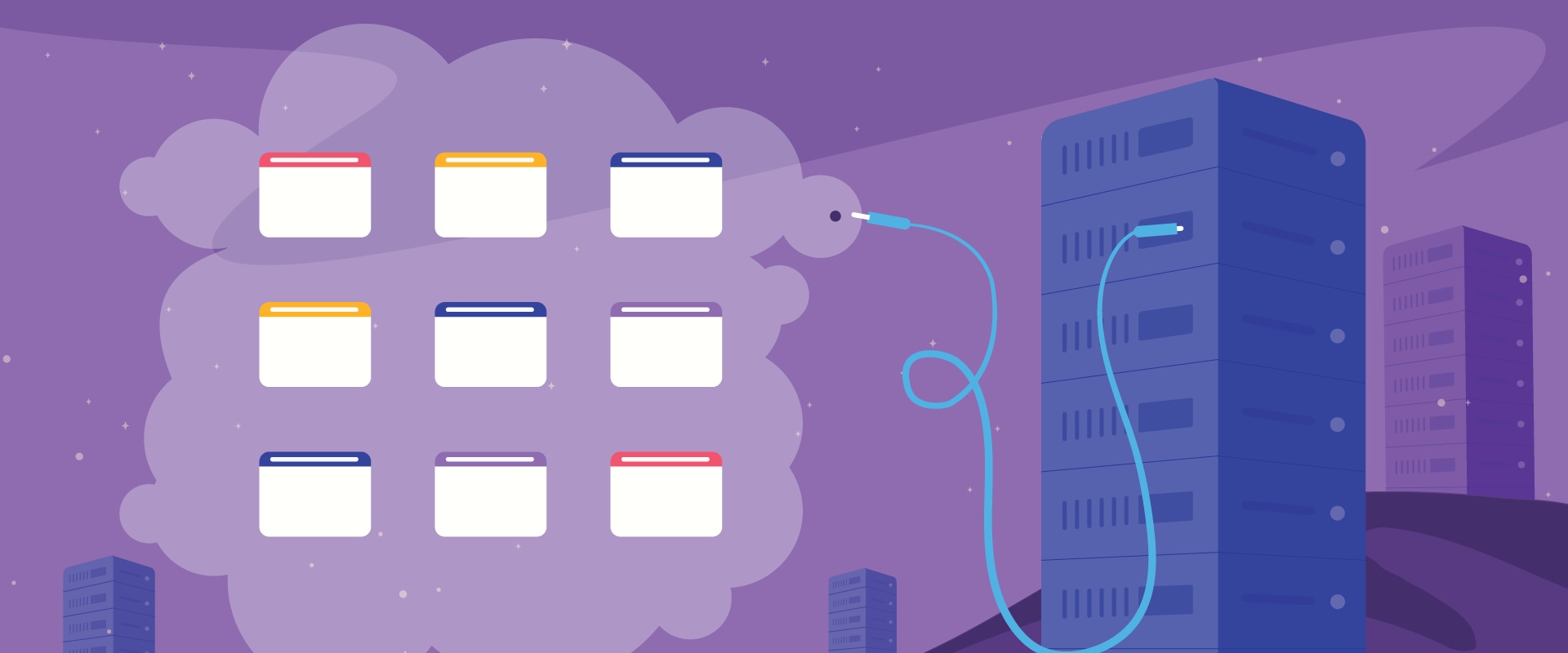 What is hosting and its example?